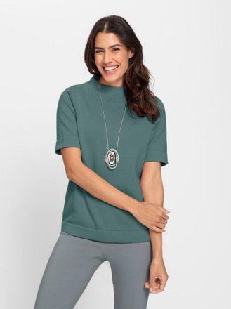 Witt Strickpullover Pullover Kurzarm Jersey aus Baumwolle, mit Halbarm