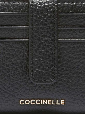 Coccinelle Womens Wallet Black Cowhide Bags