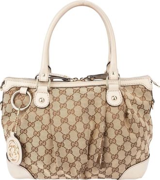 Gucci Crossbody Bags - Gucci GG Monogram Sukey Handbag - Gr. unisize - in Braun - f&uuml;r Damen