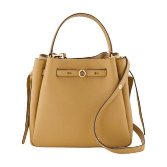 Tory Burch Womens Romy Shoulder Bag Brown Cowhide