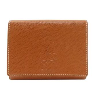 Loewe Portefeuille en cuir Pre-owned - Femme - Pre-owned - Brun - Taille: ONE Size