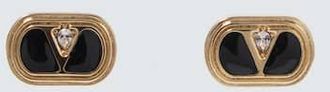 Valentino Garavani Ohrringe VGold mit Emaille und Kristallen