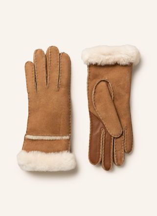 UGG Lederhandschuhe braun