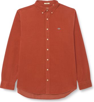 GANT Herren REG Corduroy Shirt Hemd, Rot, XXL