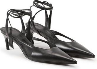 The Attico Sling-back &agrave; lacets en cuir