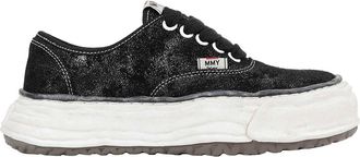 Miharayasuhiro Baker26 Glittery Suede Sneakers