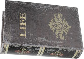 DOITOOL Vintage Aufbewahrungsbox Buchattrappe Dekorative Schmuckbox Imitiertes Buch Ornament f&uuml;r B&uuml;ro Wohnraum Regal Deko Gro&szlig;e Falsche Buchbox als Stilvolle 