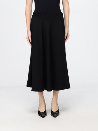 Crida Milano Cristina High-Waist Woll-Midirock in A-Linie mit Taschen