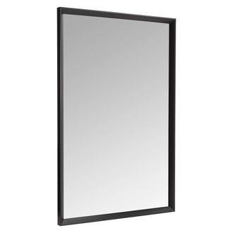 Amazon Basics Rechteckiger Wandmontage piegel, 60.9 x 91.4 cm, spitzer Rand, Schwarz