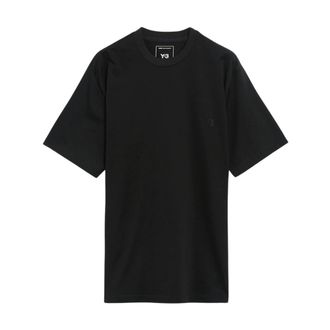 Yohji Yamamoto Baumwoll-T-Shirt mit Print - - Tops - Herren - Schwarzk - L