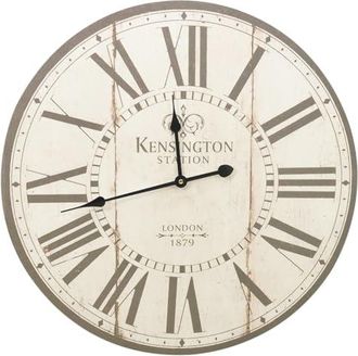 vidaXL Horloge murale vintage London Analogique D&eacute;corative Salon Chambre Bureau Maison Cuisine Salle &agrave; Manger Durable 60 cm