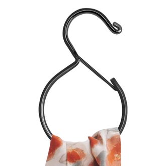 Generico G&uuml;rtelaufh&auml;nger: S-f&ouml;rmiger Organizer aus Metall, platzsparendes f&uuml;r Kleiderschrank, G&uuml;rtelhaken, Schals, Taschen, Accessoires, M&uuml;tzen ohne &Auml;rmel | Sc