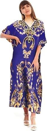 Looking Glam Kaftan Maxi Long Imprimé Chaîne - Violet 40001-38-44