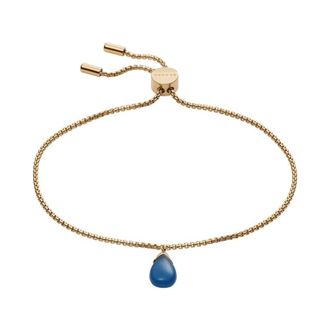 Skagen Damen Edelstahl und Halbedelstein oder Messing mit Schieberverschluss Armband