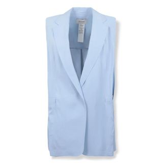 Sportmax Femme, Vestes, Bleu, Taille: 38 FR Maggio Gilet