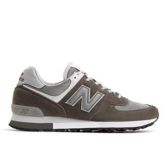 New Balance Unisexe MADE in UK 576 en Gris/Blanc, Suède/Mesh, Taille 37.5 Large