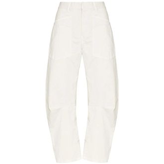 Nili Lotan Femme, Pantalons, Blanc, Taille: 34 FR Pantalon &agrave; Jambes Ballons Shon