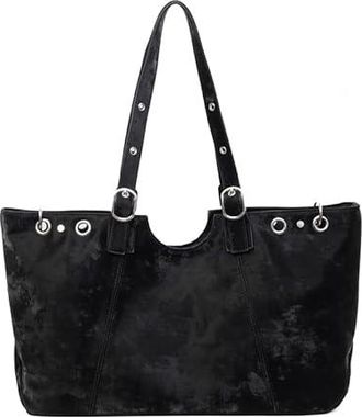 Generic Sac fourre-tout pour femme avec sangle réglable, sac à bandoulière de grande capacité, sac à main rétro décontracté, sac à main tendance et décontract