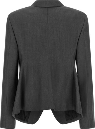 Jil Sander Womens Gray Wool Blazer Clothing