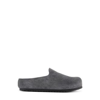 Birkenstock Mules Amsterdam Wrapped en cuir daim