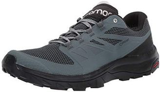 Salomon Femme Outline Gtx Track and Field Shoe, Gris Bleu Noir Stormy Weather Black Lunar Rock, 43 1/3 EU