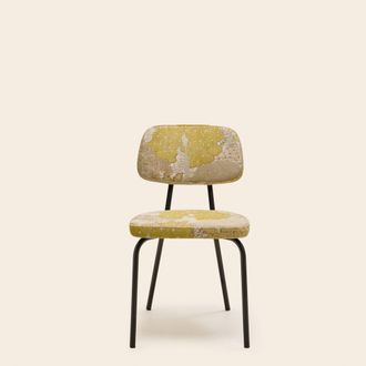 Madura Chaise Ysabeau Alisia jaune sufure naturel - JAUNE
