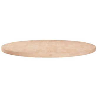 vidaXL Dessus de table rond Ø60x2,5 cm Bois de chêne massif non traité