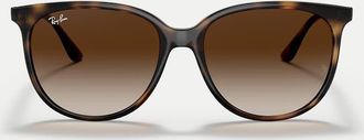 Ray-Ban Rb4378 - Lunettes de soleil carr&eacute;es &agrave; verres marron - Havane
