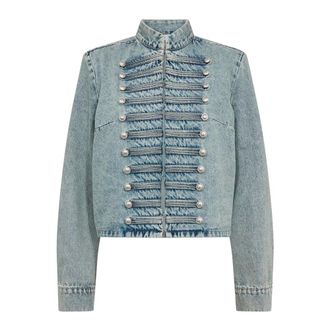 Co'Couture Femme, Vestes, Bleu, Taille: 40 FR Veste en jean