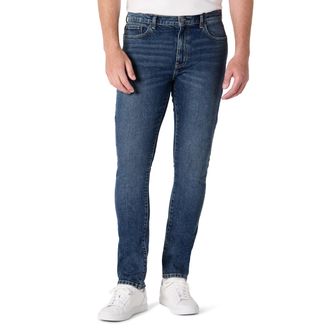 Amazon Essentials Herren Slim-Fit-Jeans, Get&ouml;ntes Mittelindigoblau, 32W / 34L