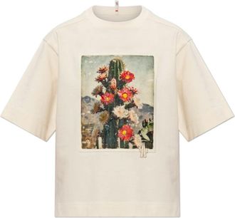 Moncler Femme, Tops, Beige, Taille: 36 FR Day-Namic T-shirt