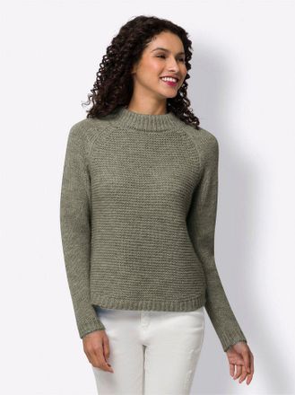 Heine Strickpullover Pullover Langarm Links-Strick