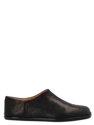 Maison Margiela Womens Black Lamb Leather Ballet Flats