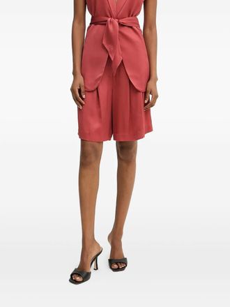 Karl Lagerfeld short à design plissé - Orange