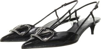 Valentino Garavani Pumps & High Heels - Sling Back Vlogo - Gr. 36 (EU) - in Schwarz - für Damen