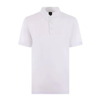 HUGO BOSS Polo en jersey l&eacute;ger - Homme - Tops - Blanc - Taille: L