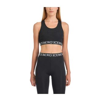 Iceberg Femme, Sport, Noir, Taille: 40 FR Haut Élégant pour Femmes