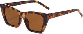 Generic Lunettes De Soleil Carr&eacute;es &Agrave; Monture Fine UV400 For Hommes Et Femmes, Id&eacute;ales For La Conduite, Les Vacances Et Le Shopping Photo.(Brown)