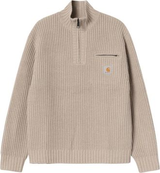 Carhartt Work in Progress Homme, Pulls, Beige, Taille: S Detroit Half Zip