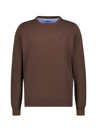 Fynch-Hatton Fynch-Hatton Herren Pullover braun Baumwolle unifarben