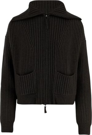 arch4 Kaschmir-Pullover mit durchgehendem Rei&szlig;verschluss und Fronttaschen - - Knitwear - Damen - Braun - S