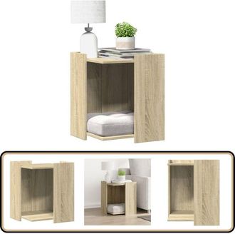vidaXL Katzenklo Sonoma Eiche 42x42x51 cm Holzwerkstoff - Vidaxl