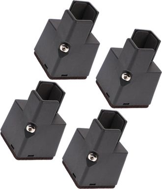 BESPORTBLE 4 St&uuml;ck Verstellbare M&ouml;belf&uuml;&szlig;e 5cm H&ouml;he aus Rutschfestem ABS Kunststoff f&uuml;r Bett Sofa Tisch und Stuhl Stabile M&ouml;belerh&ouml;hung mit Schraubenschl&uuml;ssel f&uuml;r