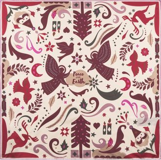 Codello NICKI SILK CHRISTMAS PATTERN White- - 53X53CM
