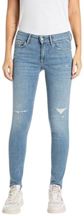 Replay Damen Jeans New Luz Skinny-Fit, Blau (Medium Blue 009-5), 31W / 30L