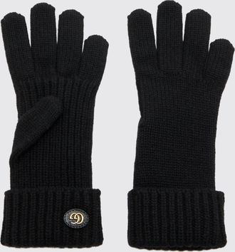 Gucci Handschuhe aus Wollmischung mit GG-Monogramm und Rippb&uuml;ndchen