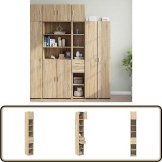 vidaXL Vidaxl - Armoire de rangement mince chêne sonoma 30x42,5x225 cm