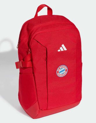 adidas FC Bayern M&uuml;nchen - Rucksack in Better Scarlet/Wei&szlig;-Rot