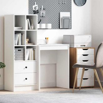 vidaXL Vidaxl - Bureau Blanc 60 x 40 x 76 cm Bois ding&eacute;nierie