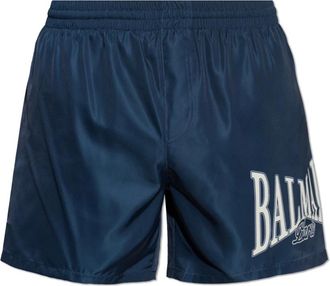 Balmain Homme, Maillots de bain, Bleu, Taille: S Short de bain imprim&eacute;